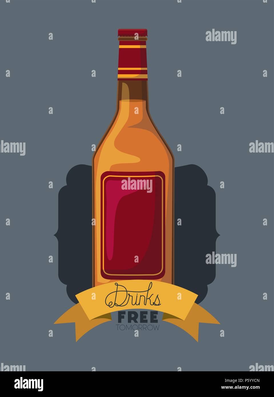 best drink bottle liquor frame Stock Vector Image & Art - Alamy