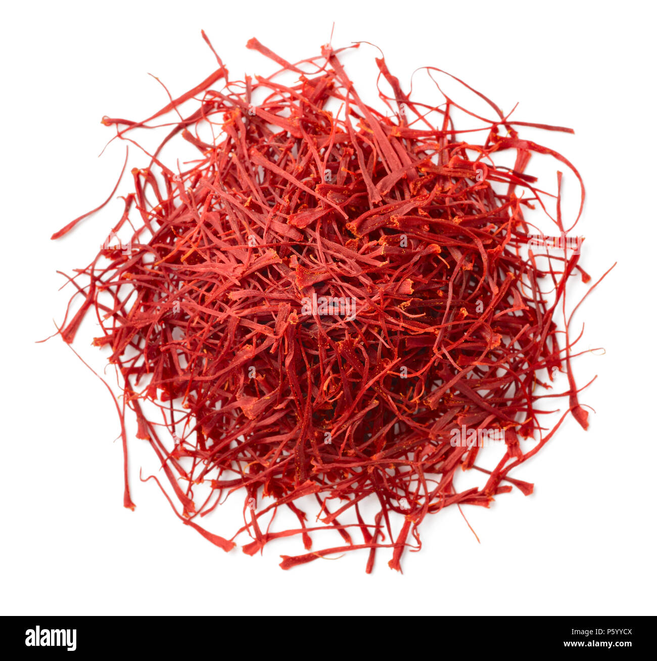 saffron thread isolated on the white background Stock Photo - Alamy