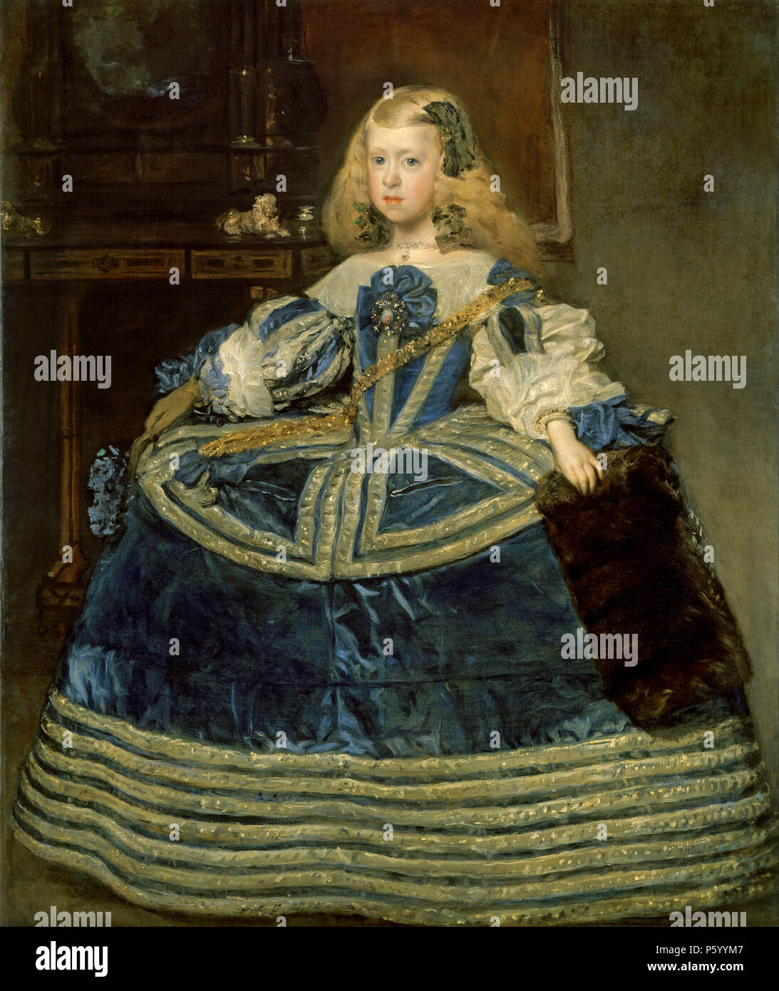 Portrait of the eight year old infanta margarita teresa hi-res stock ...