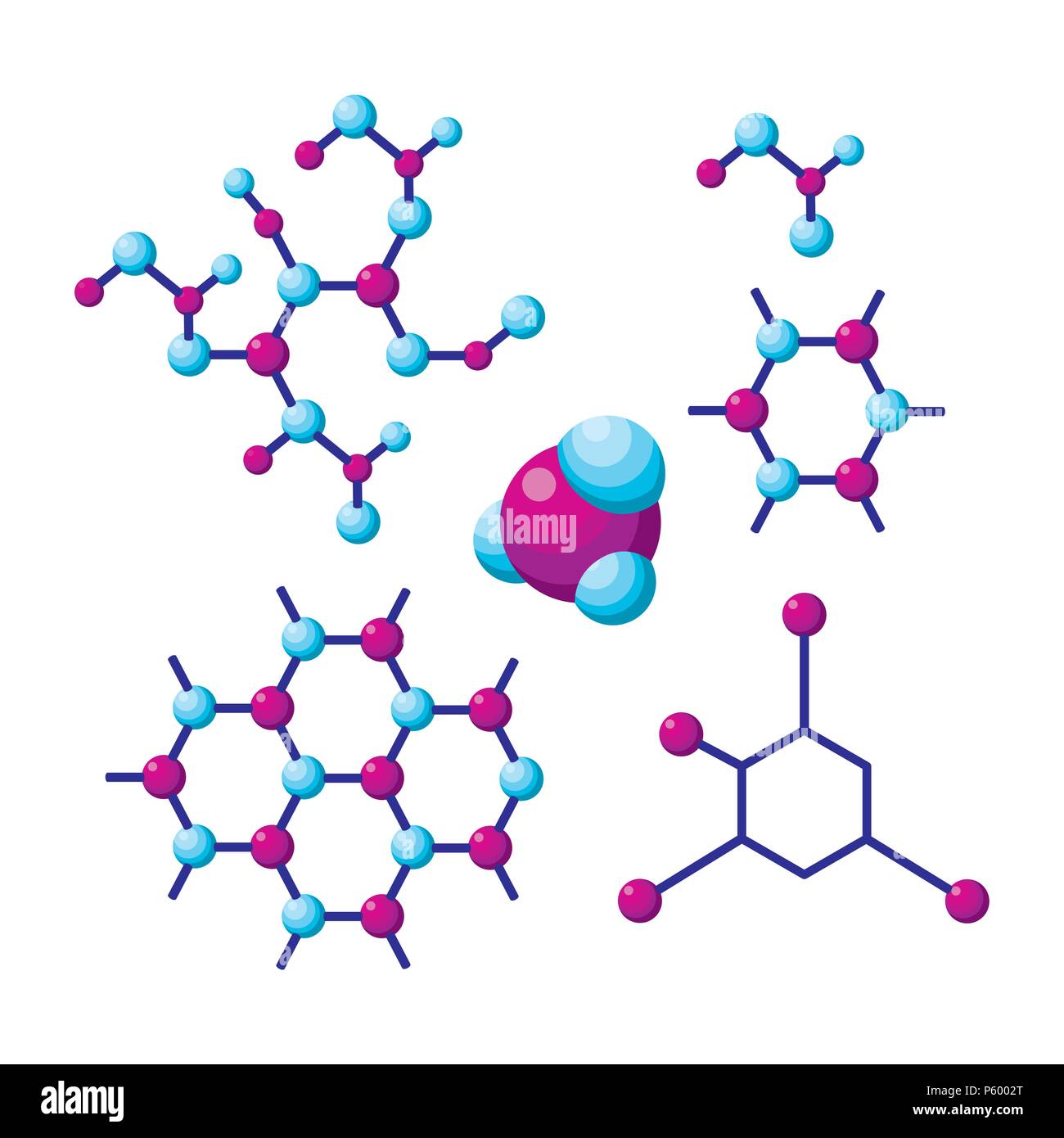 molecule structure chemical set icons Stock Vector Image & Art - Alamy