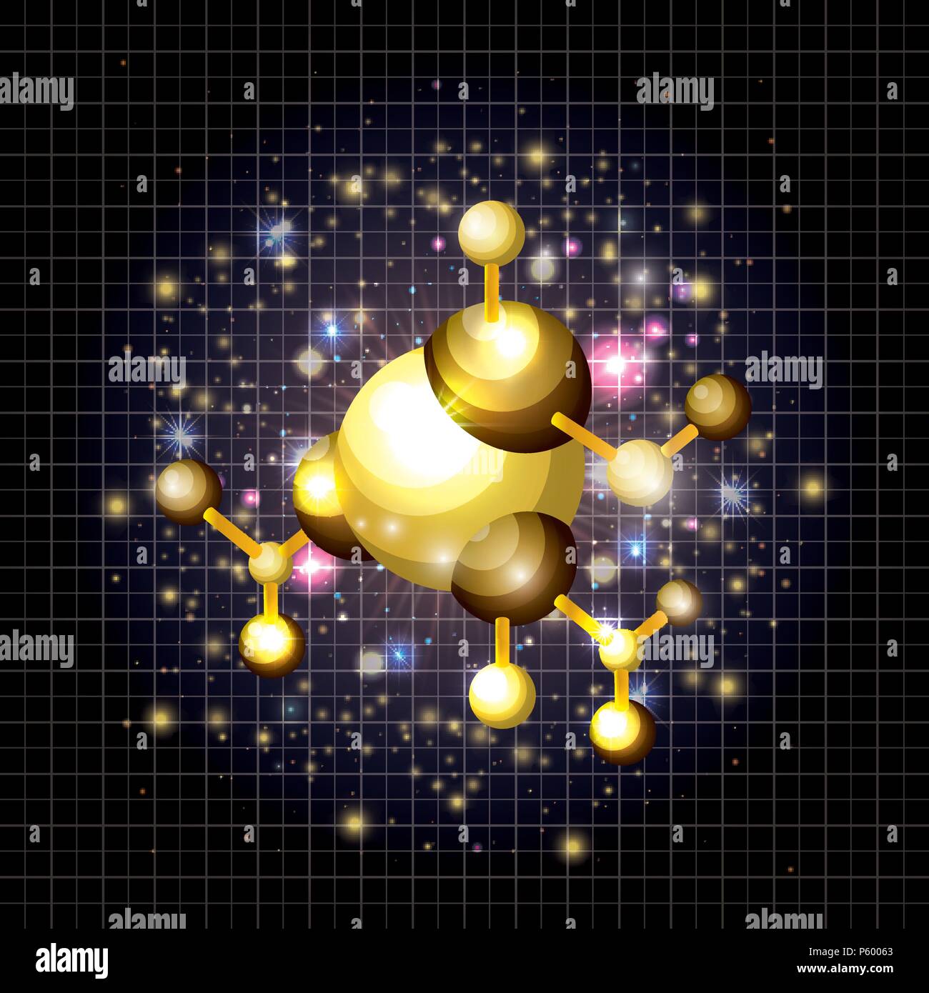 Gold Atom High Resolution Stock Photography and Images - Alamy