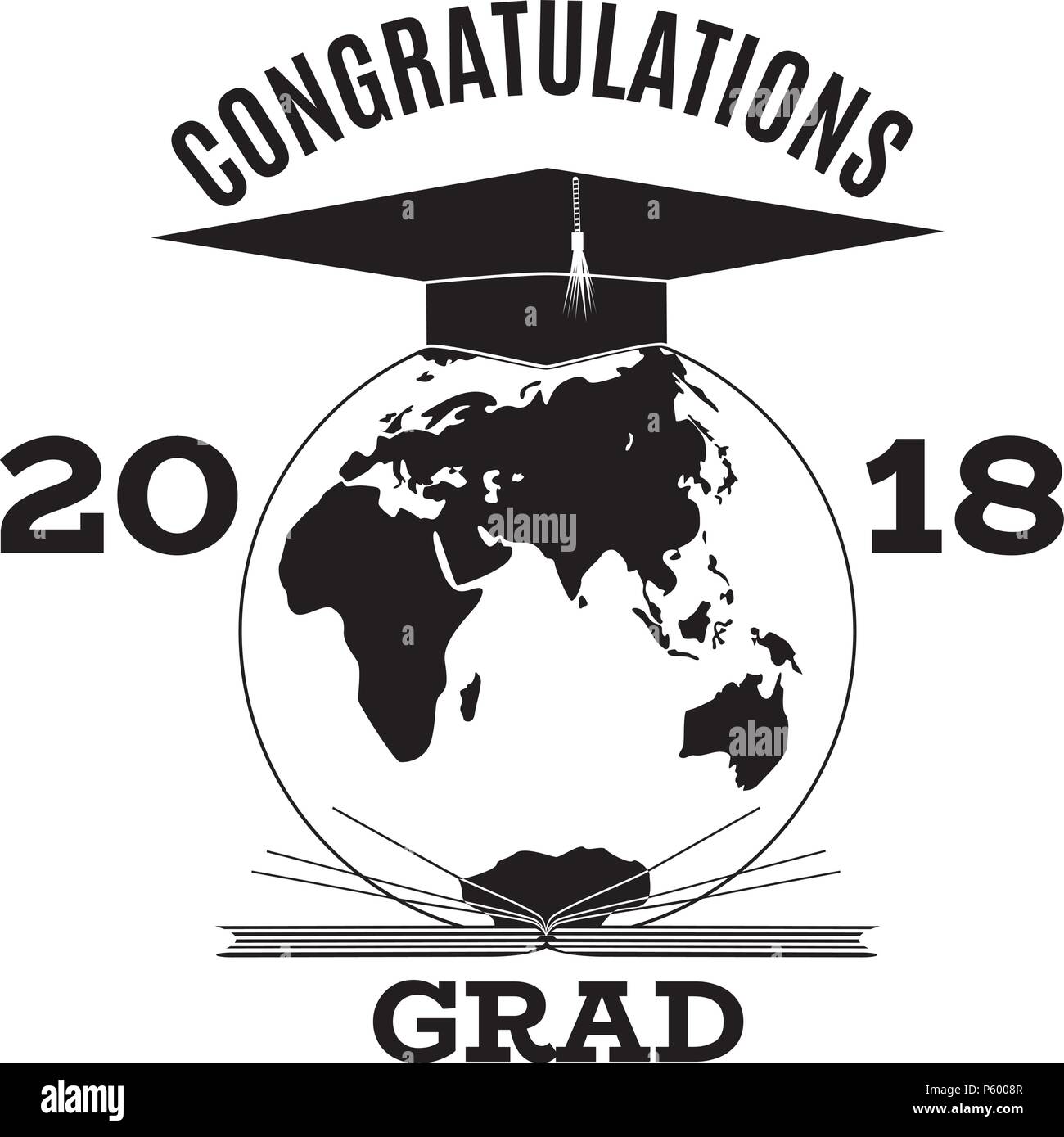World globe graduation cap diploma hi-res stock photography and images ...