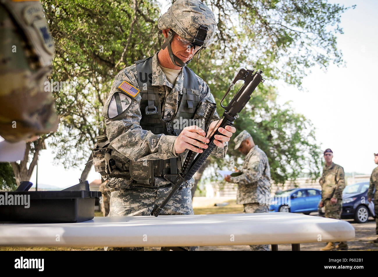 Staff Sgt. Alex Herrmann, a civil affairs specialist from Amarillo ...