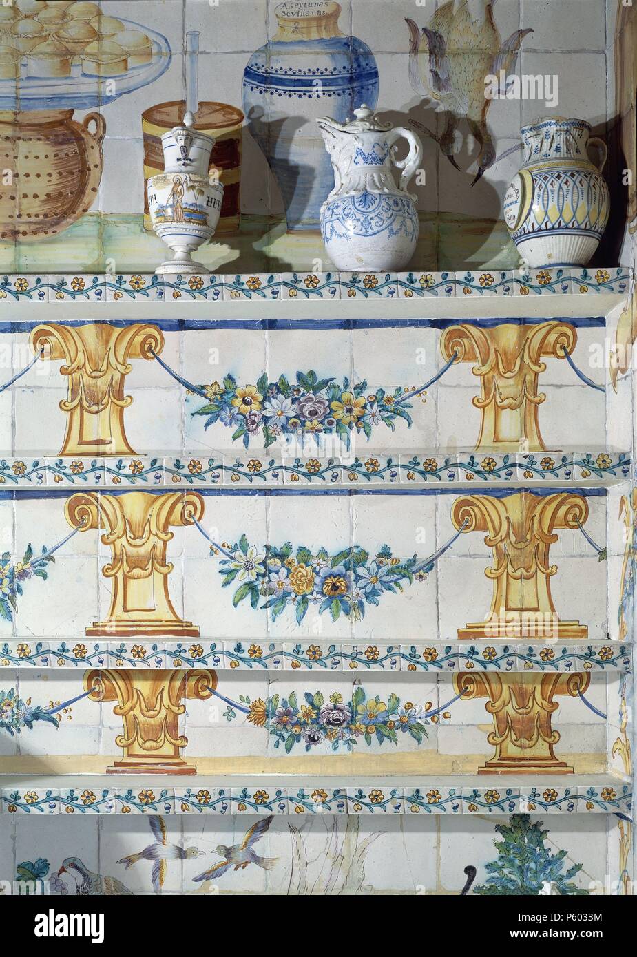 COCINA DE FINALES DEL SIGLO XVIII CON AZULEJOS DE ALCORA. Location ...