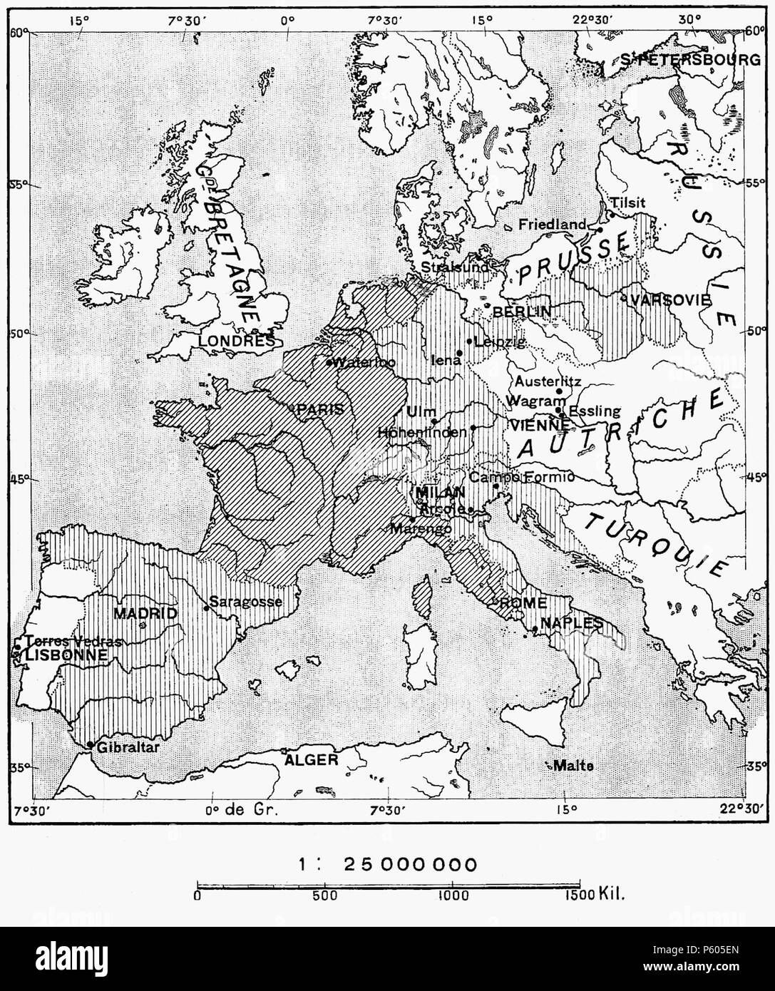 Napoleon empire map hi-res stock photography and images - Alamy