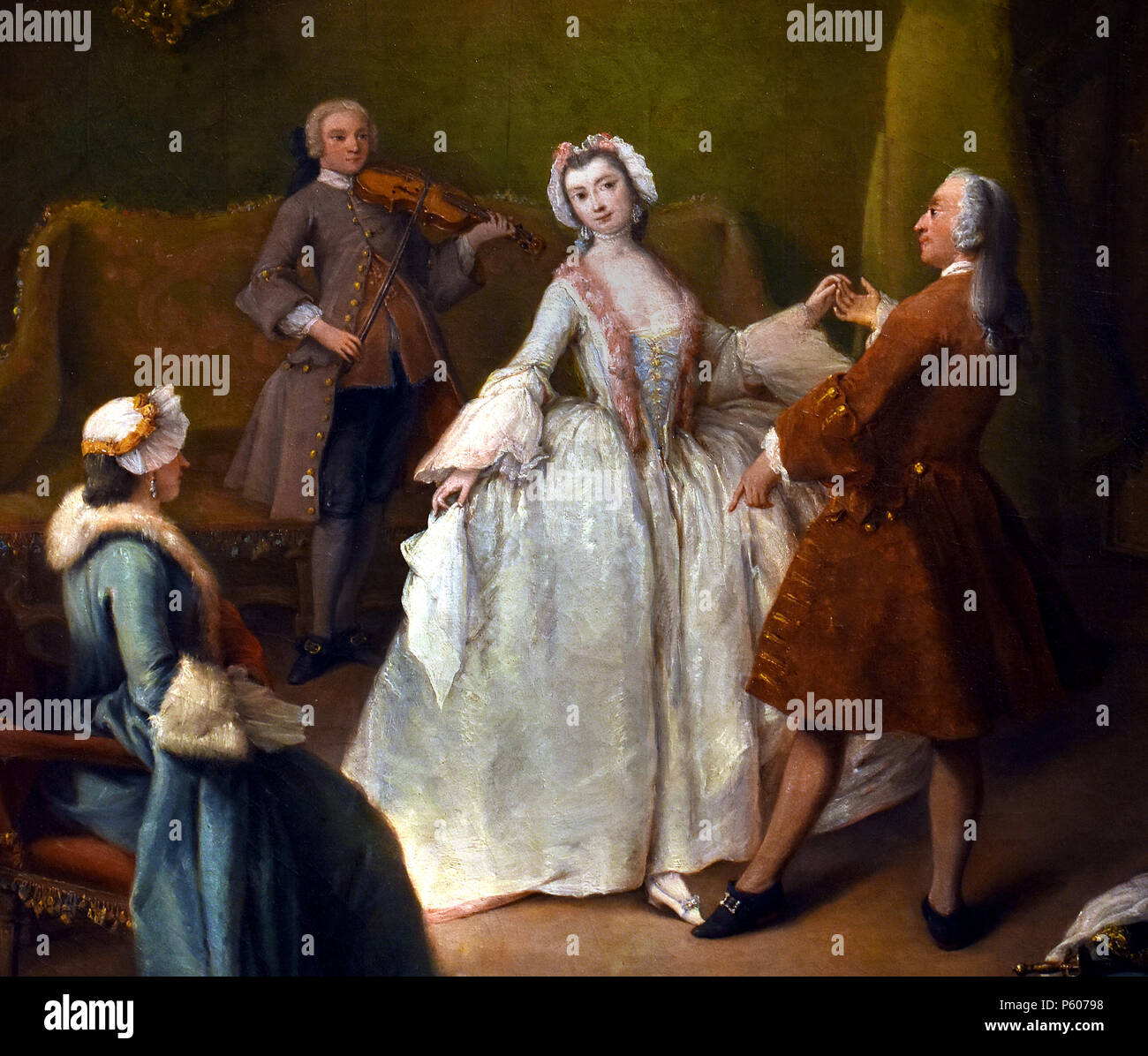 The dance lesson by Pietro Longhi, Venice, 1701-1785 ,Italy, Italian ...