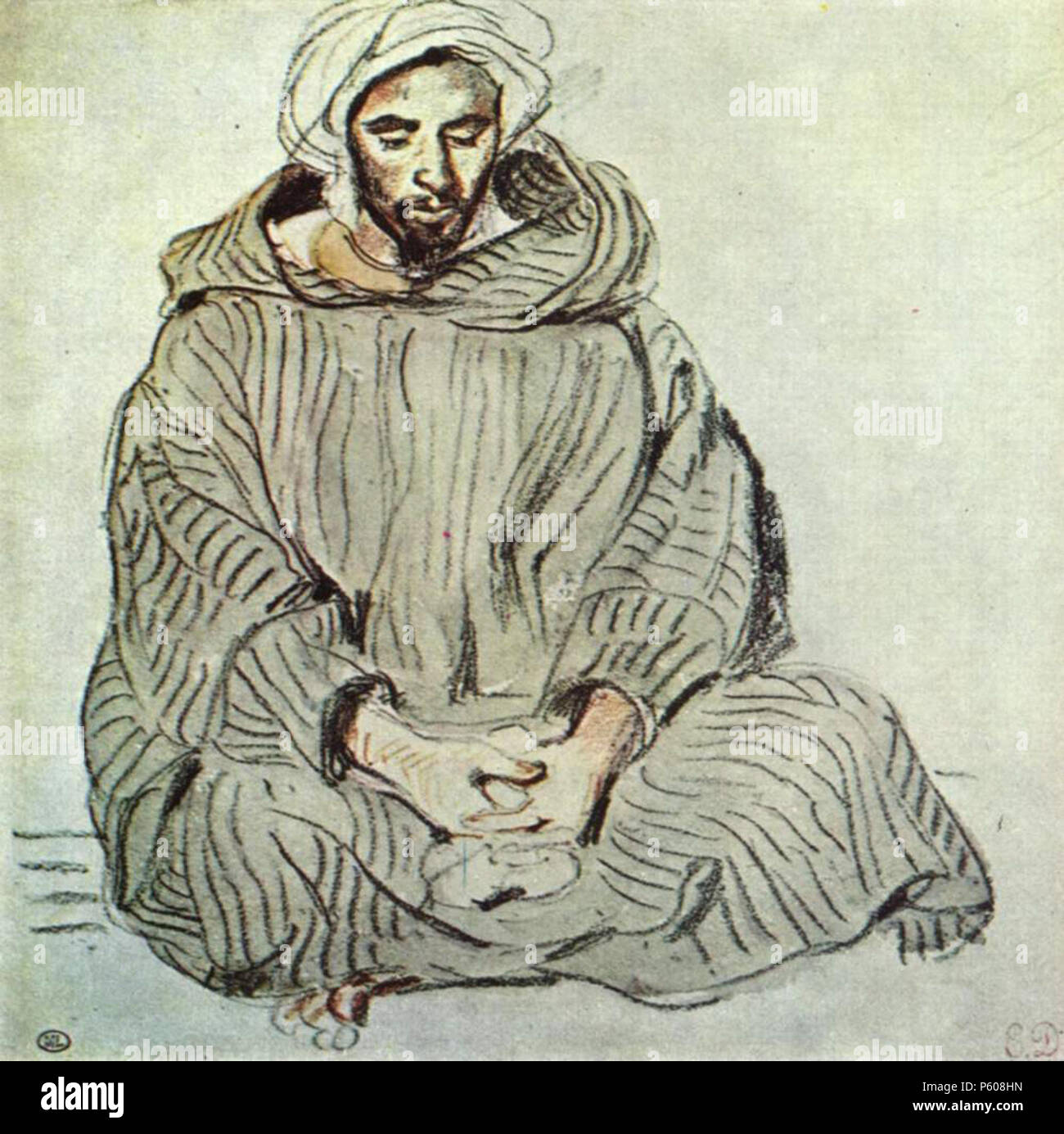 Drawing by eugene delacroix 1798 1863 hi-res stock photography and ...