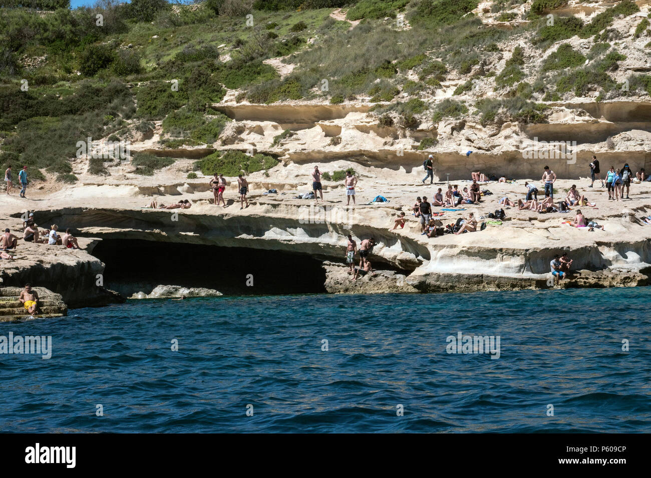 MALTE Marsaxlokk St. Peter's Pool Stock Photo - Alamy