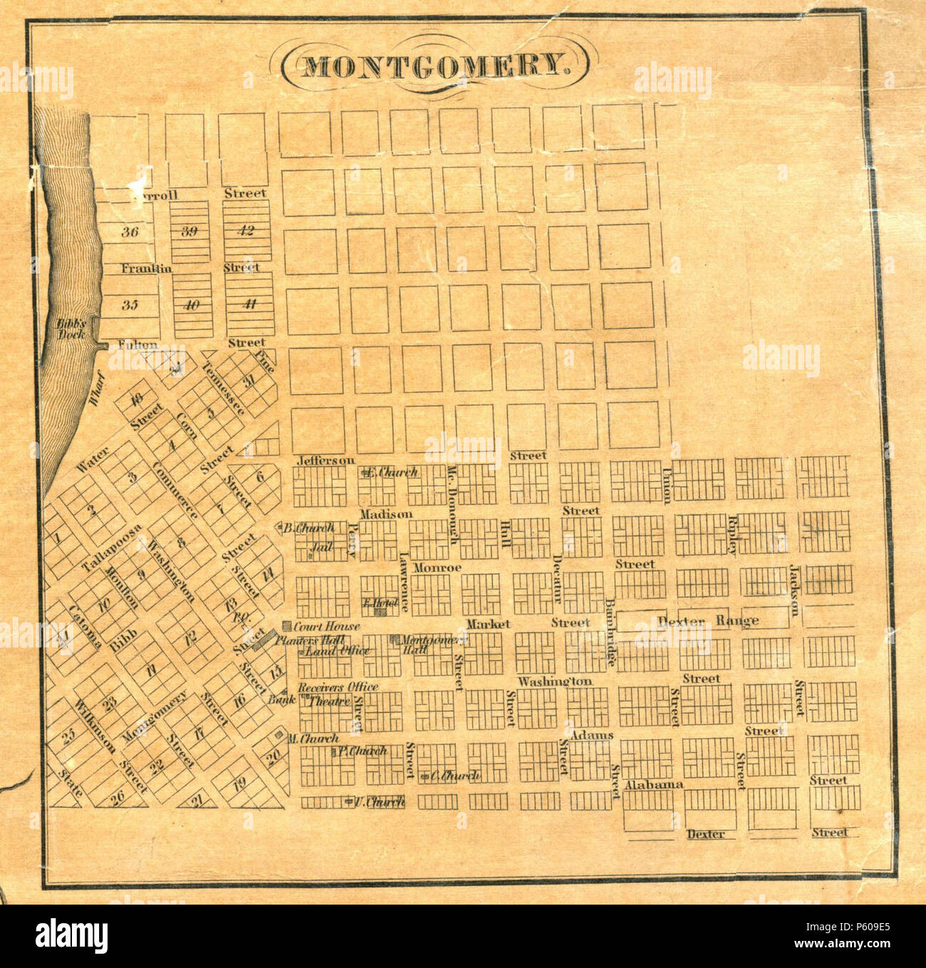 Map of montgomery hi-res stock photography and images - Alamy