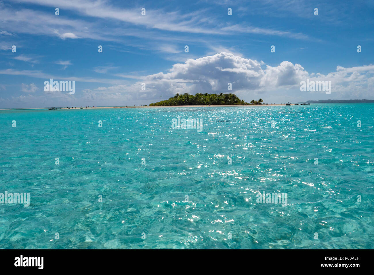 Honeymoon Island, Aitutaki, Cook Islands, South Pacific Stock Photo - Alamy