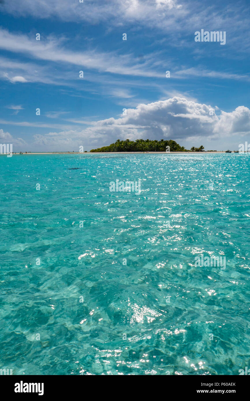 Honeymoon Island, Aitutaki, Cook Islands, South Pacific Stock Photo - Alamy
