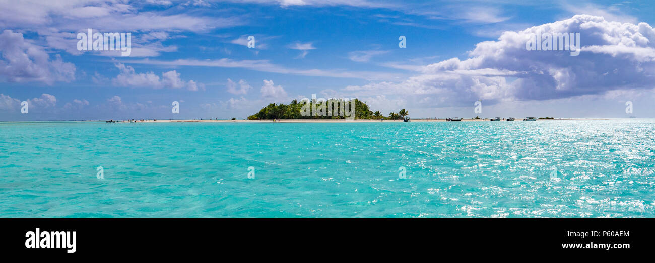 Honeymoon Island, Aitutaki, Cook Islands, South Pacific Stock Photo - Alamy