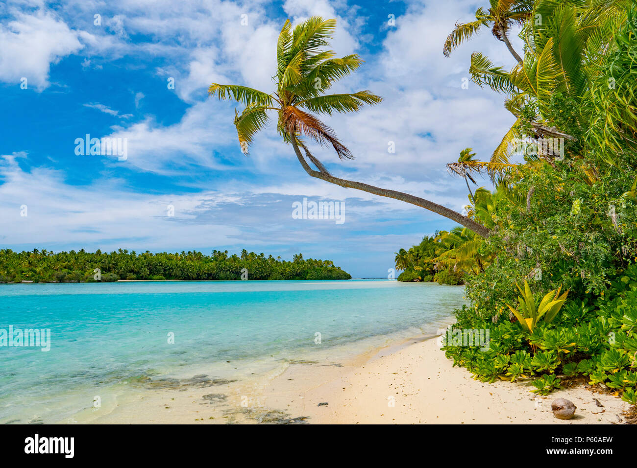 One Foot Island, Aitutaki, Cook Islands, South Pacific Stock Photo - Alamy