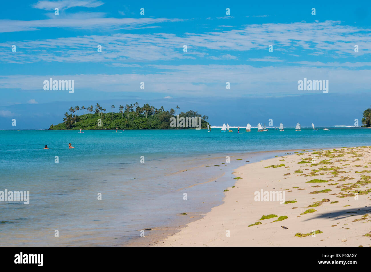 Muri Beach, Rarotonga, Cook Islands, South Pacific Stock Photo - Alamy