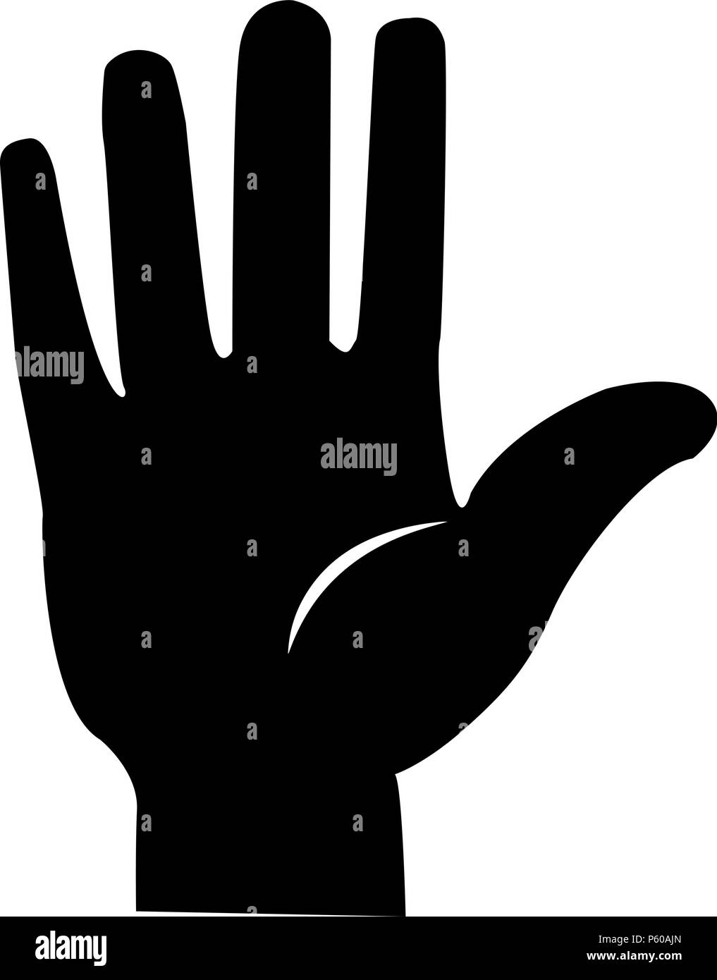 Black hand icon on white background eps 10 Stock Vector Image & Art - Alamy