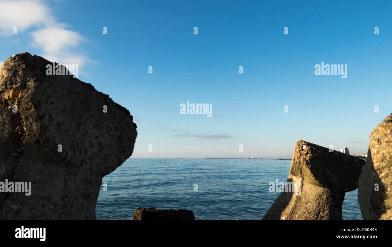 Water Black sea line landscape Stock Photo - Alamy