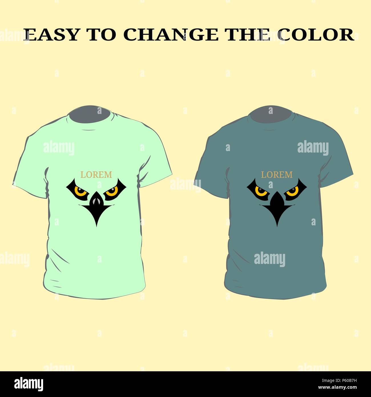 Eagle Logo T-Shirt. Men colorfull t-shirt design with eagle logo eps10 ...