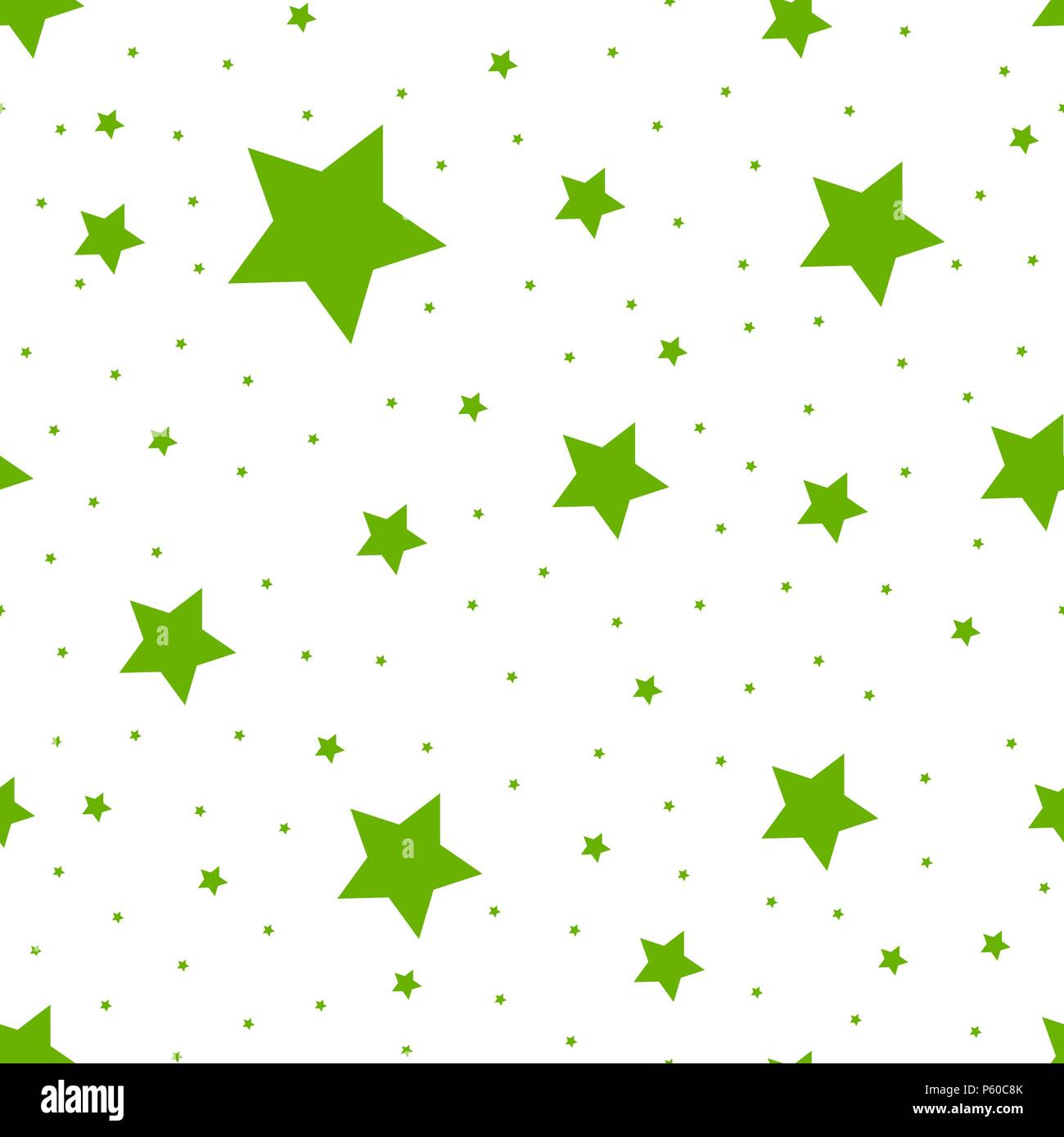 Green Seamless Star Pattern. Repeating Star Background. Simple seamless ...