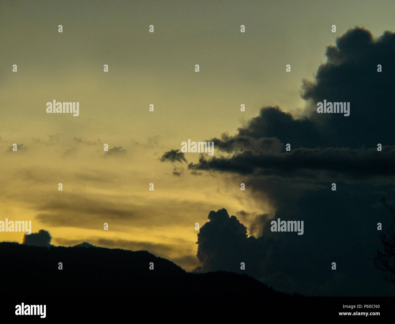 Clouds, rain, sky / The sky in the rainy season of tropical countries ...