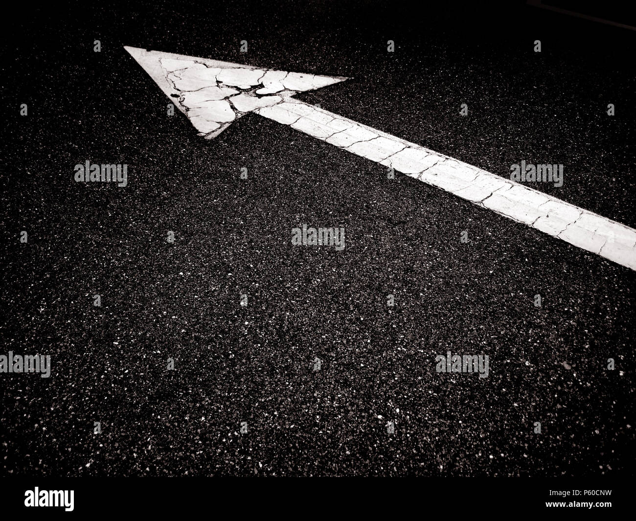 an image of arrow road sign Stock Photo - Alamy