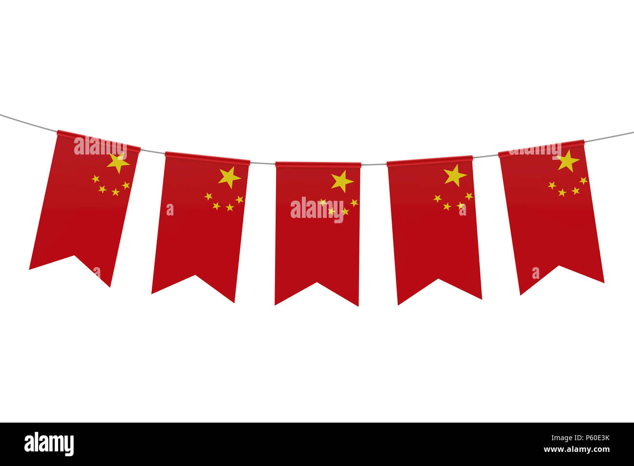 Chinese national flags hang hi-res stock photography and images - Alamy