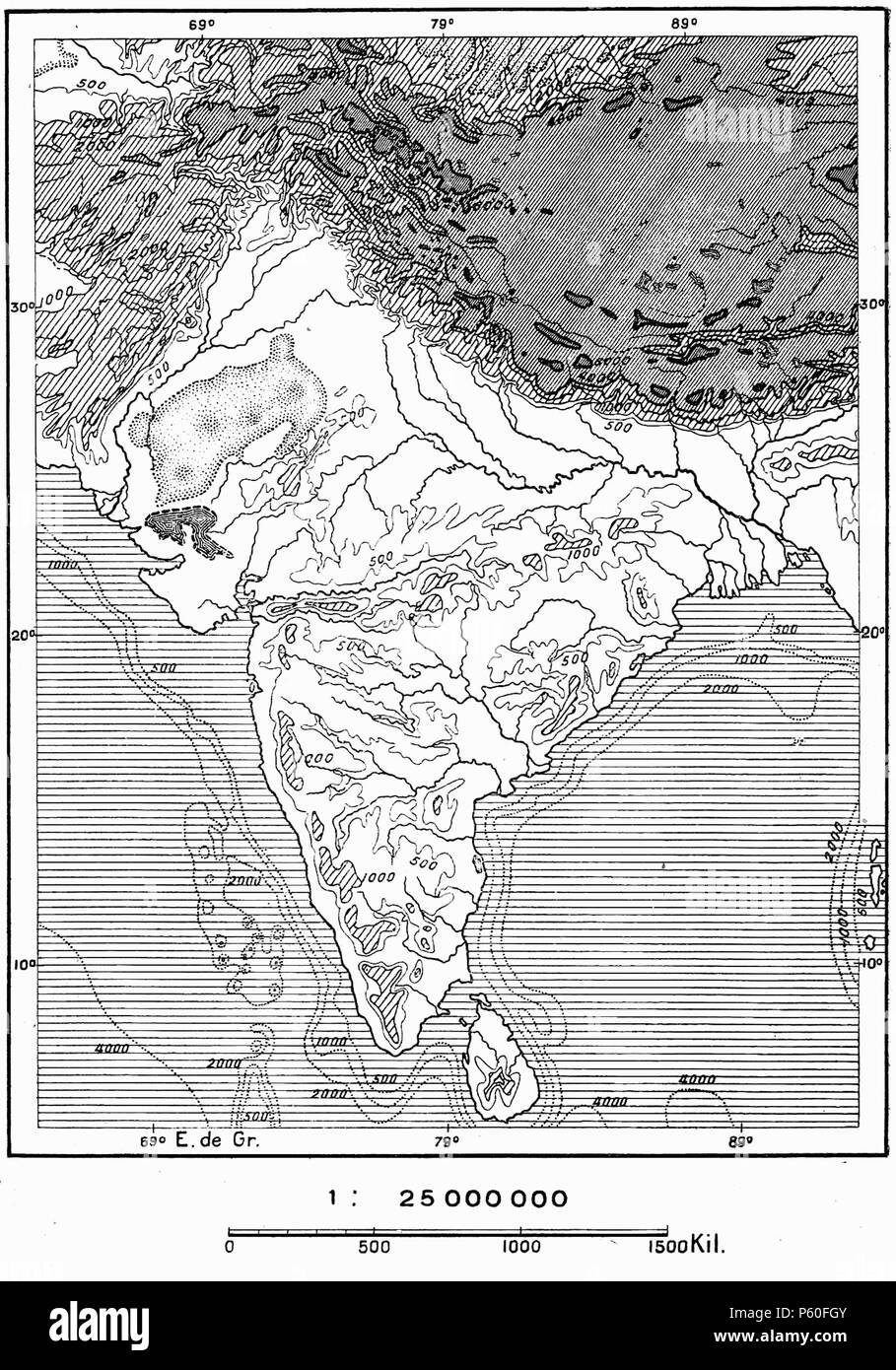 Relief map india relief hi-res stock photography and images - Alamy