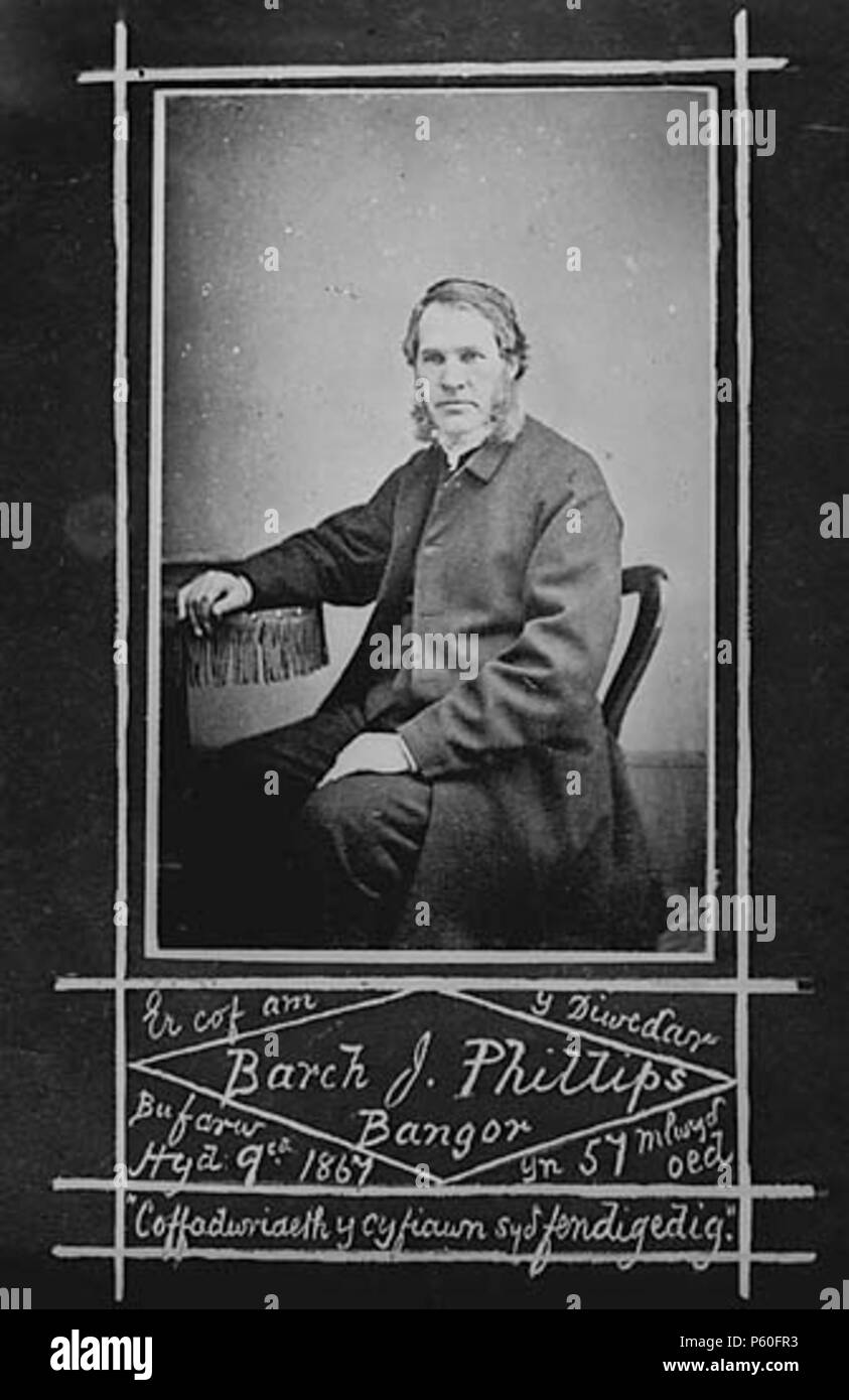 Er cof am y Diweddar Barch J Phillips, Bangor.. [graphic].. 1 negative ...