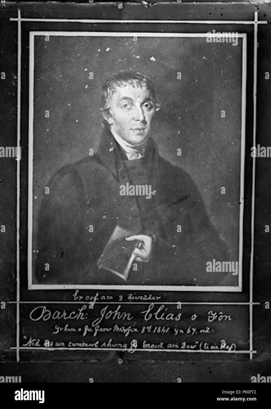 Er cof am y diweddar Barch John Elias o Fon .. [graphic].. 1 negative ...