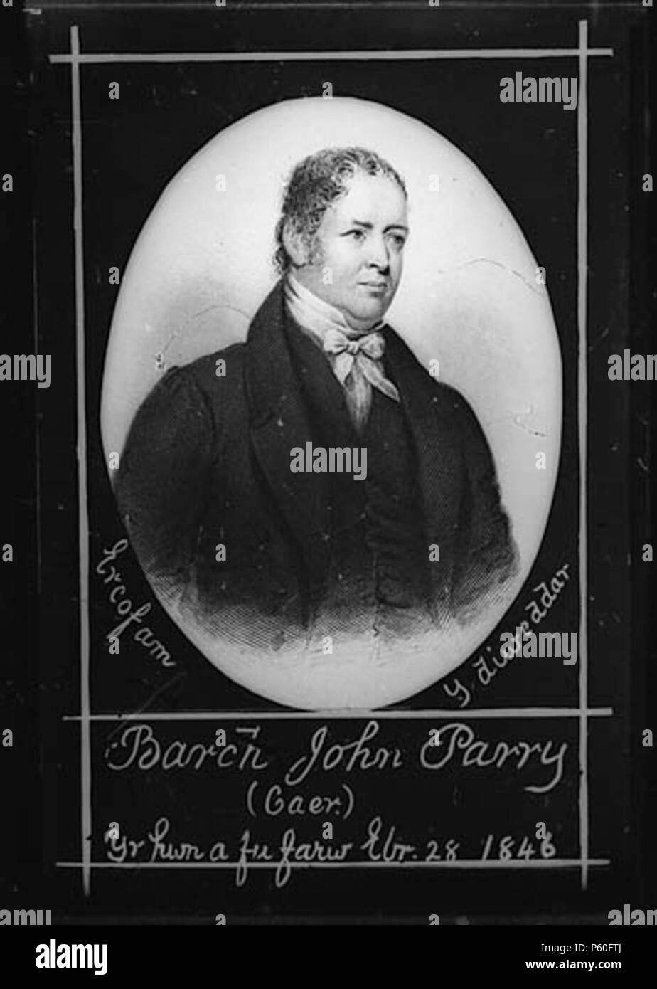 Er cof am y diweddar Barch John Parry (Caer) .. [graphic].. 1 negative ...