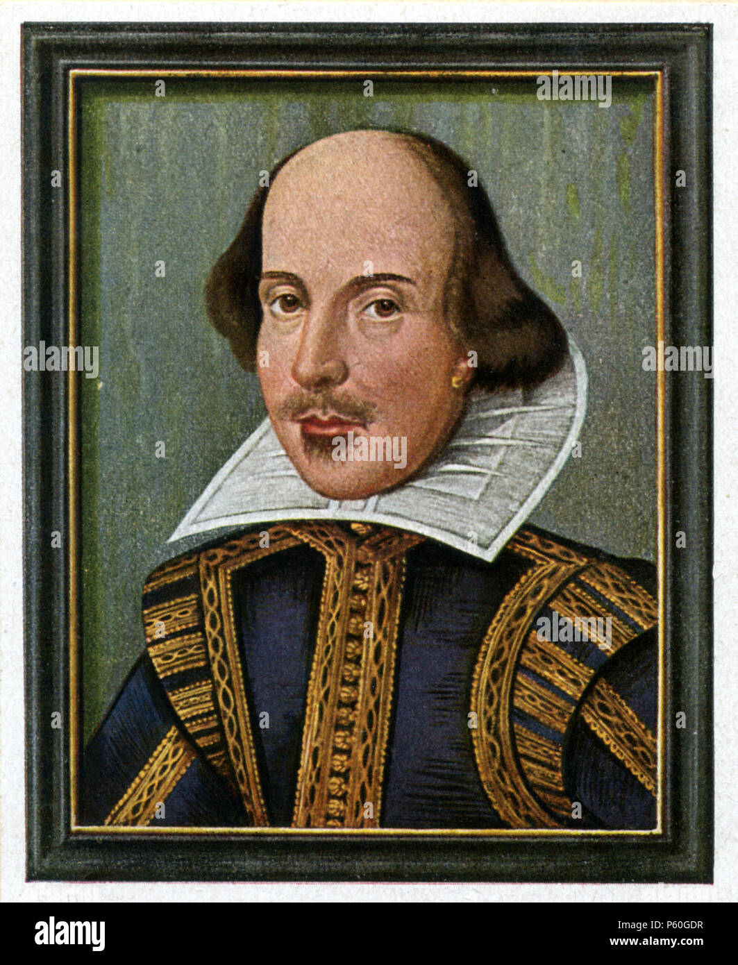 William shakespeare portrait droeshout hi-res stock photography and ...