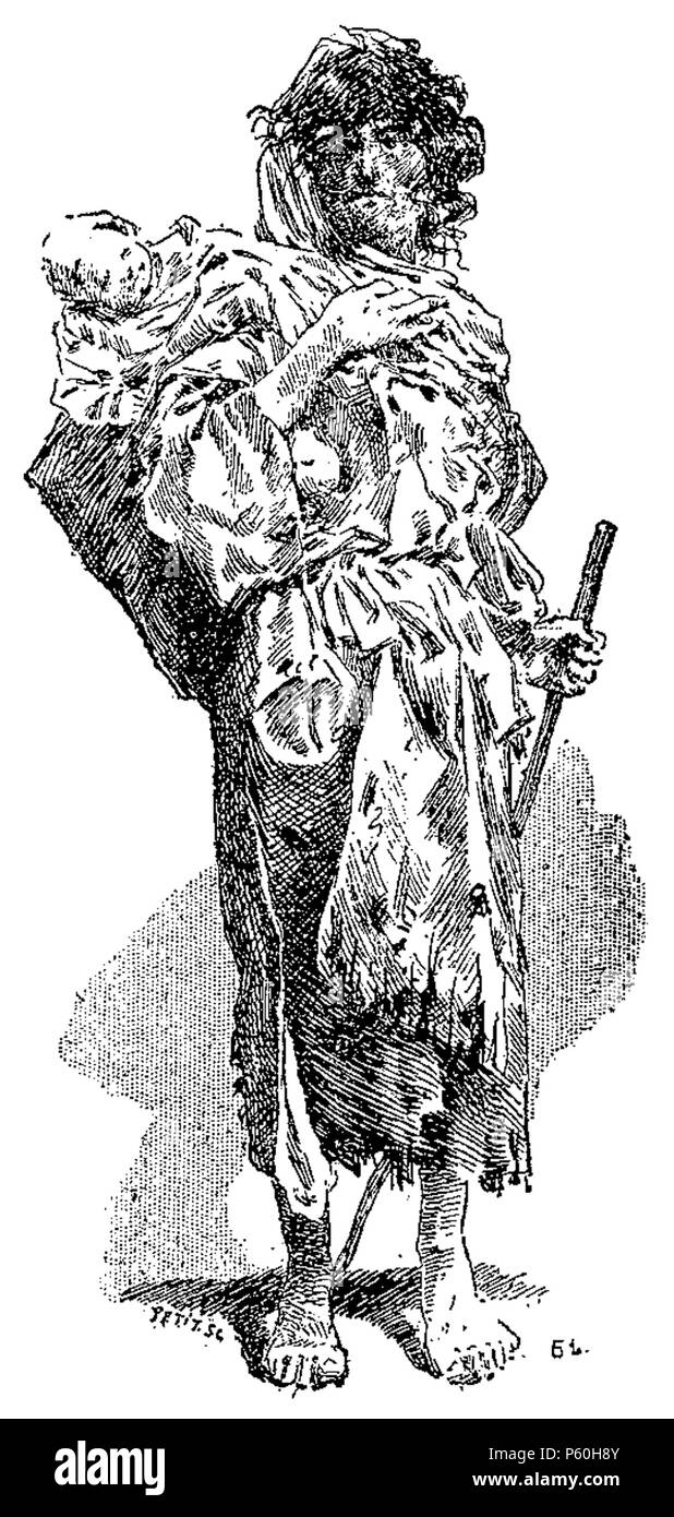 402 D389- mendiante juive a jérusalem - Liv4-Ch03 Stock Photo - Alamy