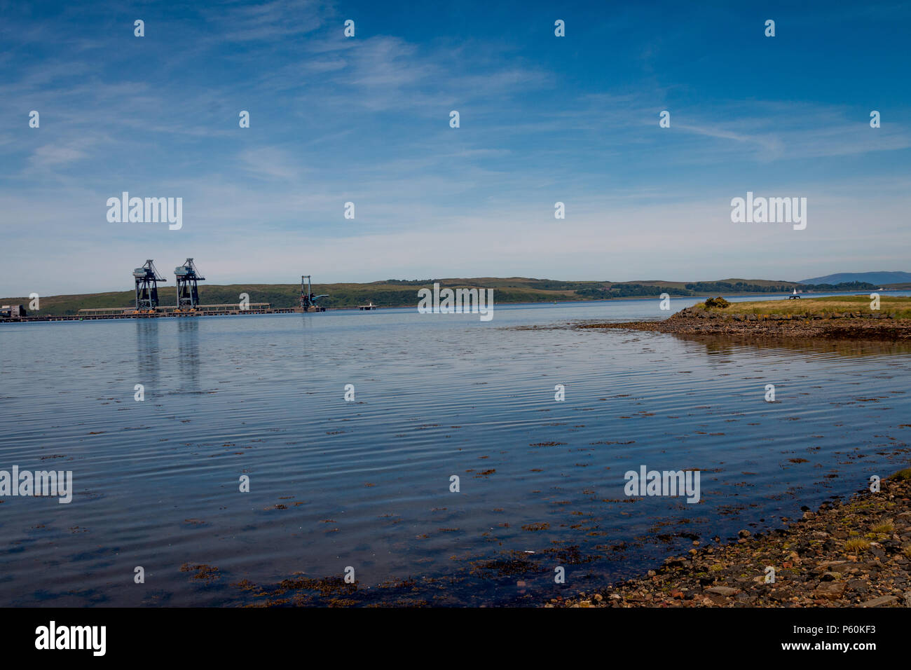 Fairlie to West Kilbride Coast Line & Landmarks Stock Photo - Alamy