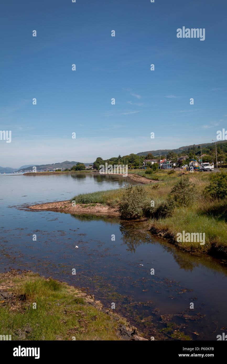 Fairlie to West Kilbride Coast Line & Landmarks Stock Photo - Alamy