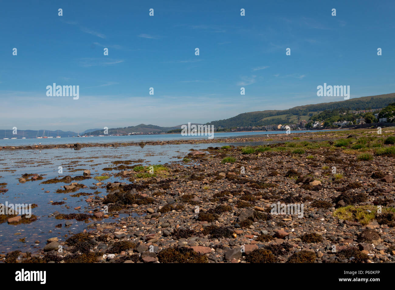 Fairlie to West Kilbride Coast Line & Landmarks Stock Photo - Alamy