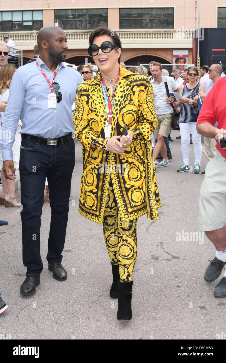 Formula One Monaco Grand Prix in Monte Carlo Featuring: Kris Jenner ...