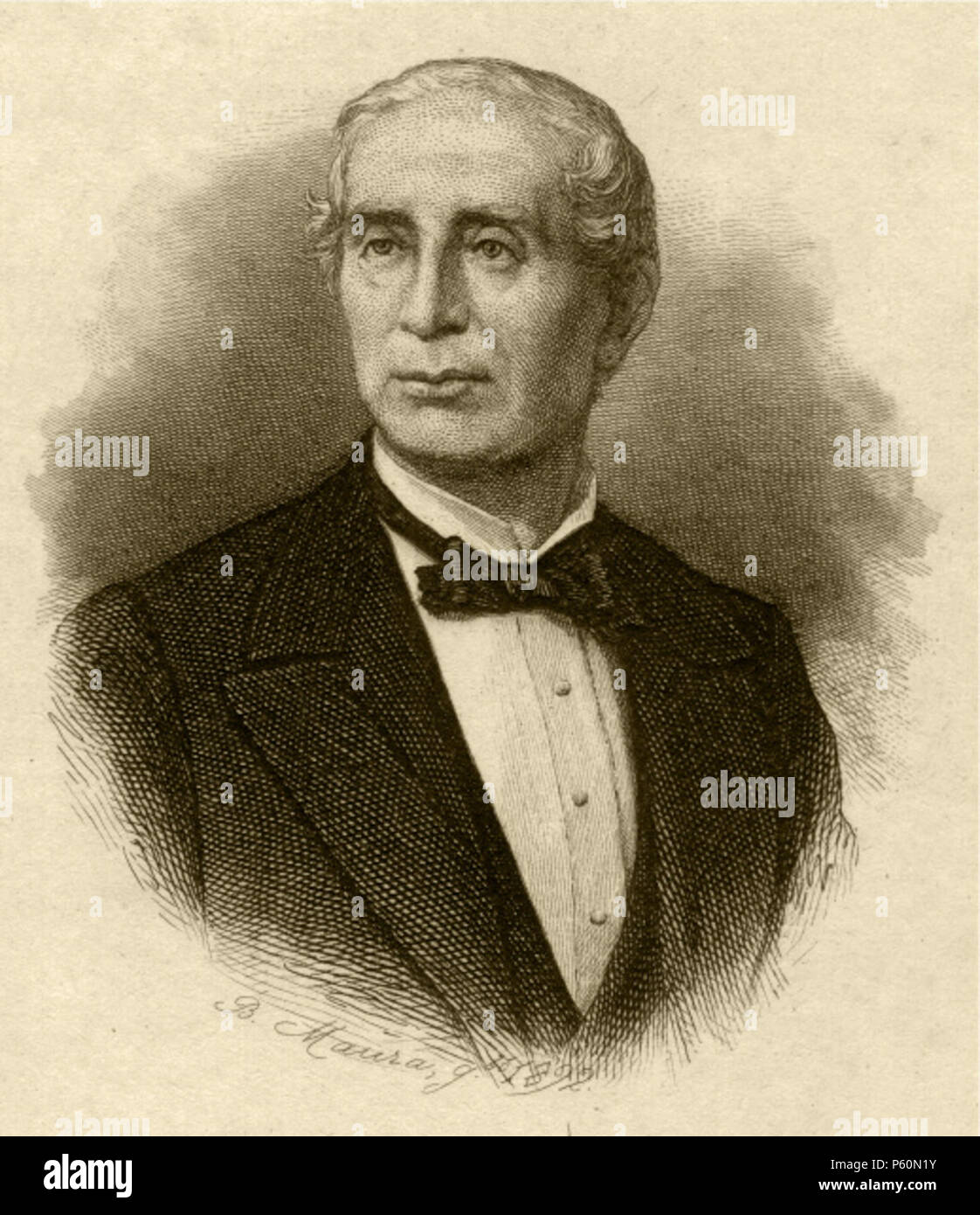 N/A. English: Fernando Blanco de Lema. Lithography by Bartolomé Maura ...