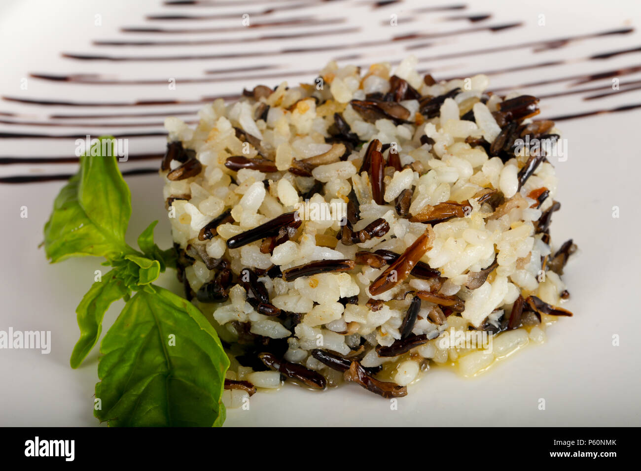 Steamed wild rice mix Stock Photo - Alamy