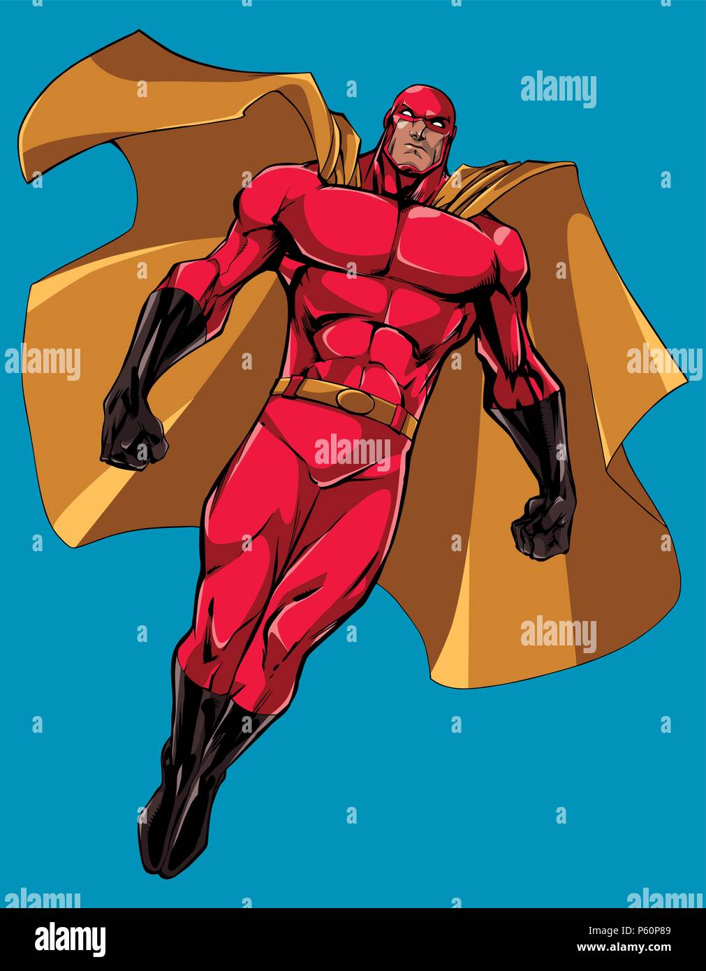 Superhero Flying Isolated Stock Vector Image & Art - Alamy