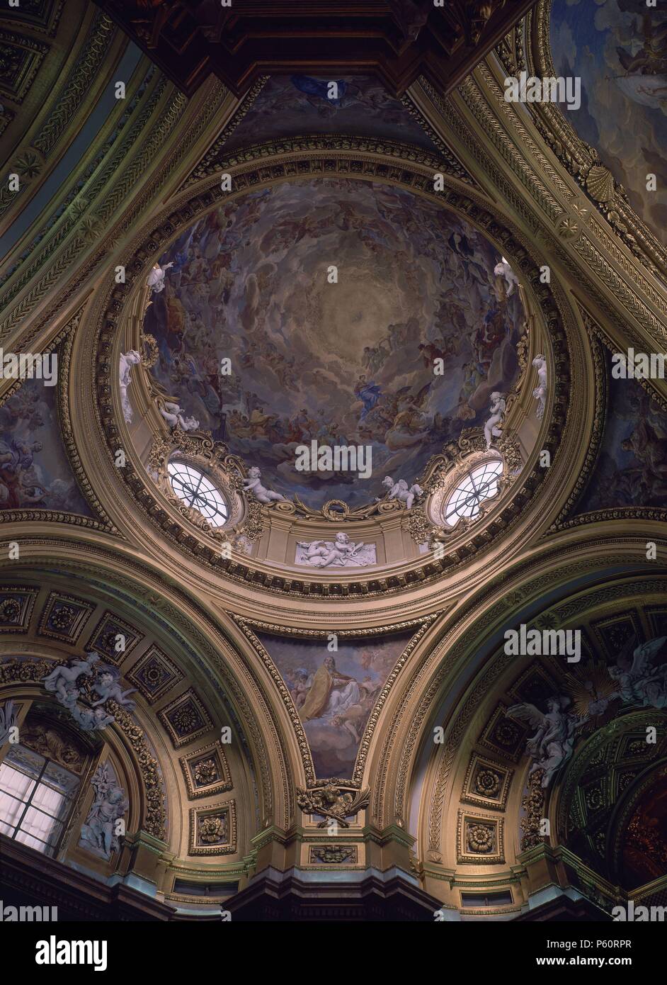 CUPULA DE LA CAPILLA DEL PALACIO REAL DE MADRID - SIGLO XVIII. Author ...