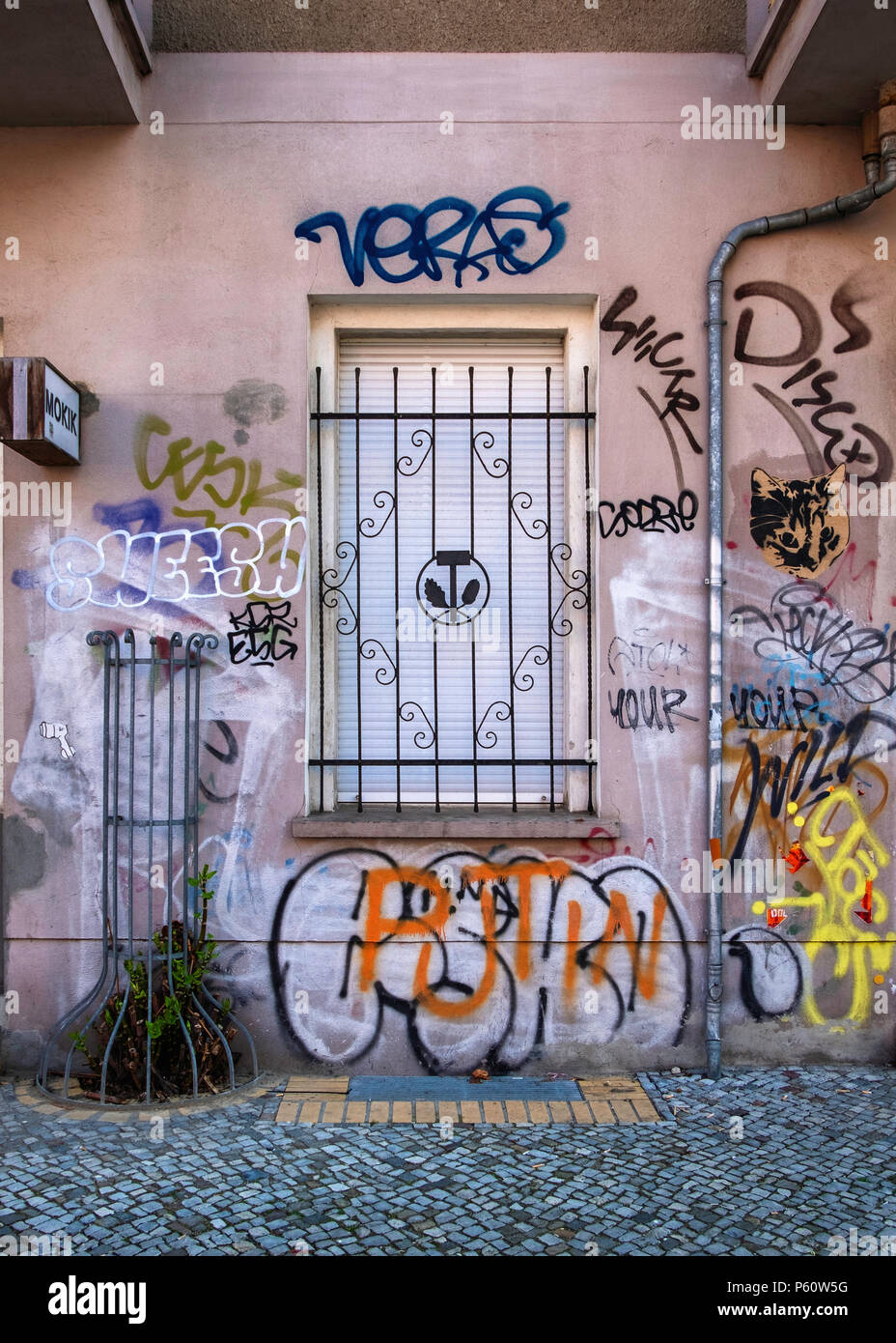 Berlin, Prenzlauerberg,Mokik web designers, building exterior covered ...