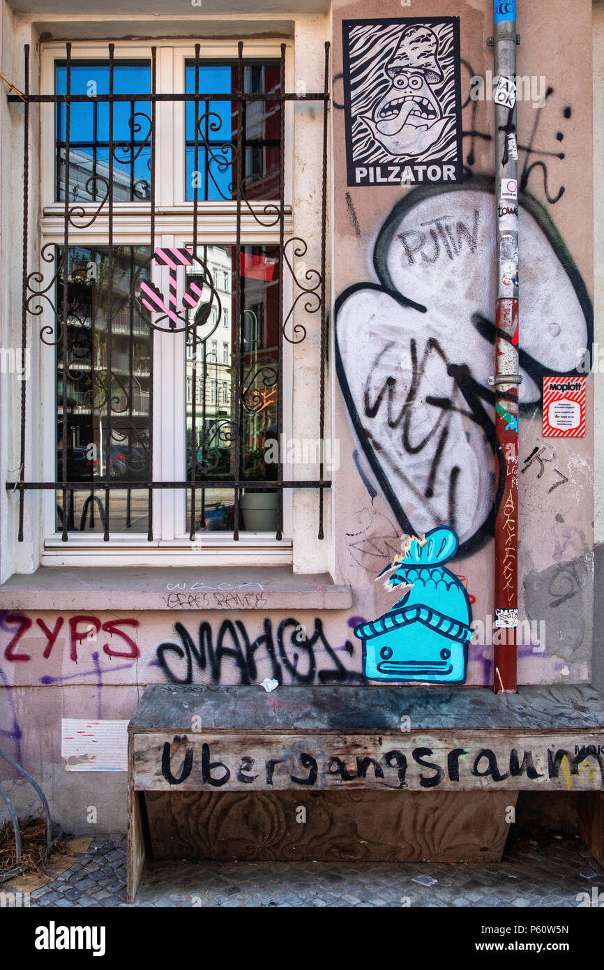 Berlin, Prenzlauerberg,Mokik web designers, building exterior covered ...