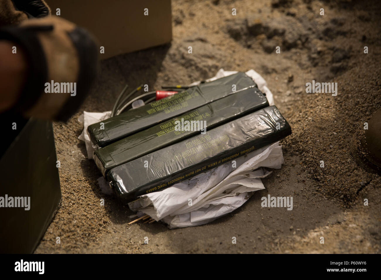 Prior to its demolition in a controlled explosion hi-res stock ...