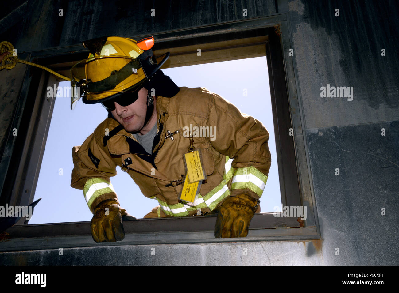Staff Sgt. Kenneth Merlock of the 177th Fighter Wing Fire Department ...