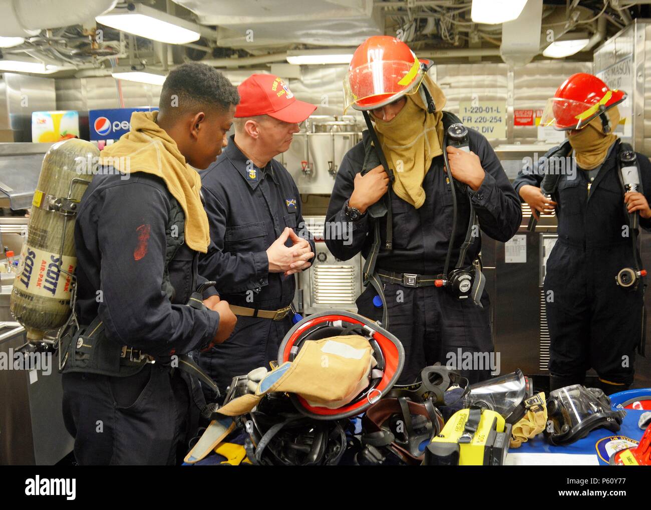ATLANTIC OCEAN (April 02, 2016) Sailors aboard the guided-missile ...