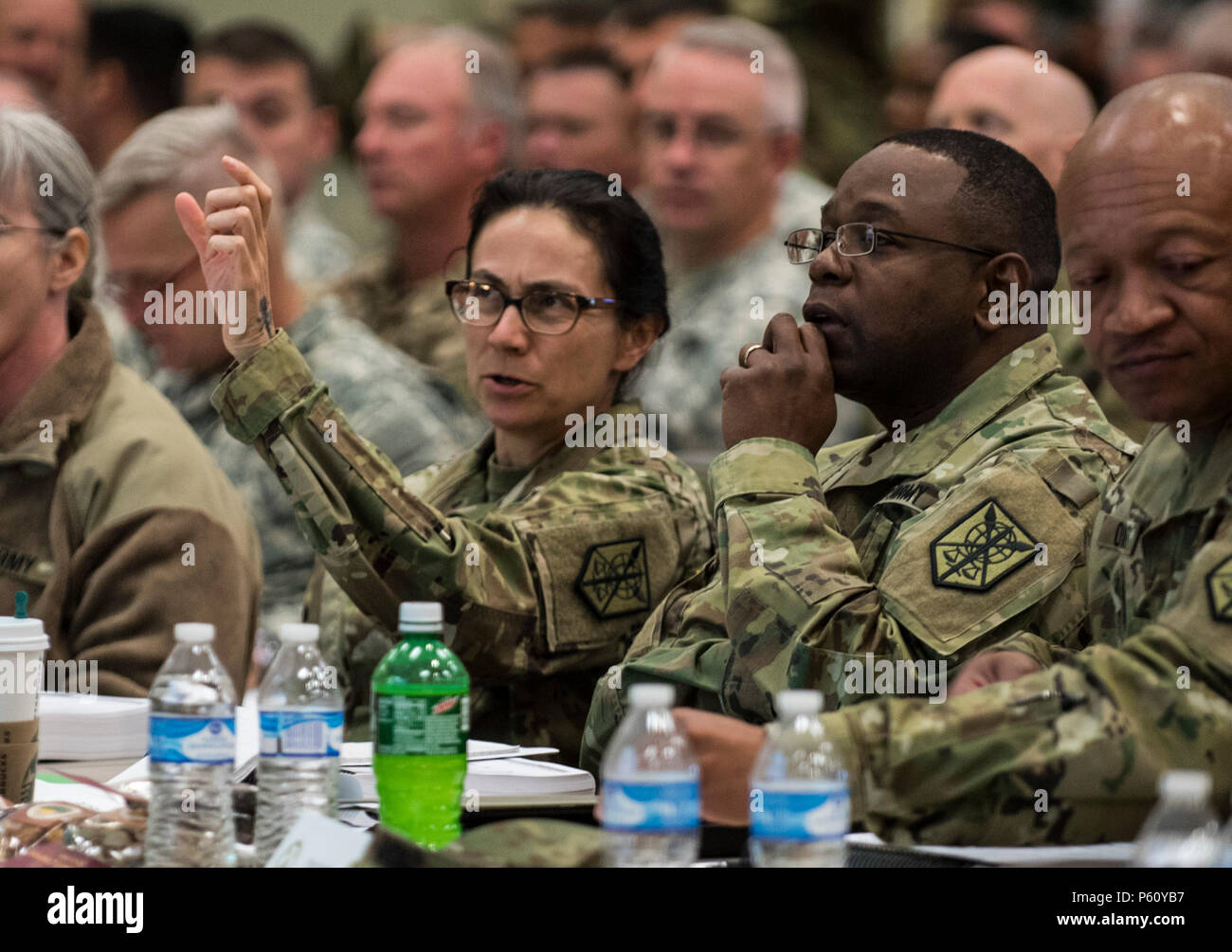 Maj. Gen. Phillip Churn (right), commanding general of the 200th ...
