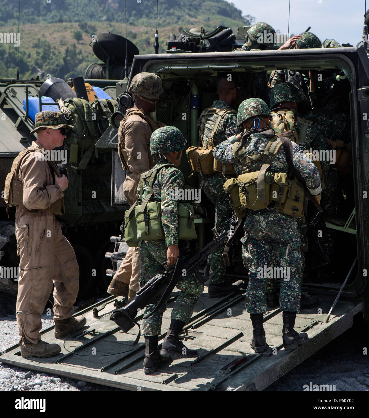 Philippine Marines In Combat
