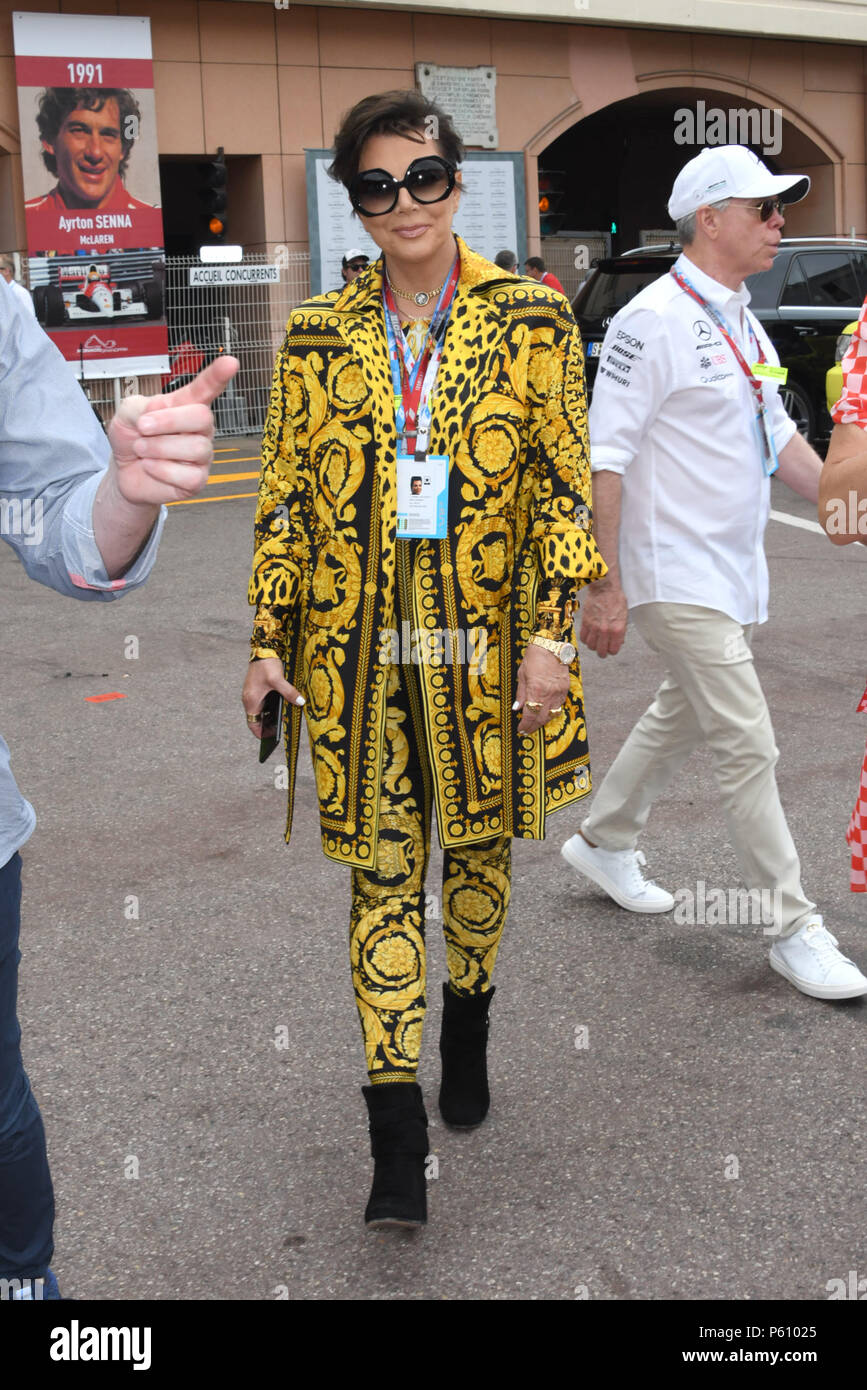 Formula One Monaco Grand Prix in Monte Carlo Featuring: Kris Jenner ...
