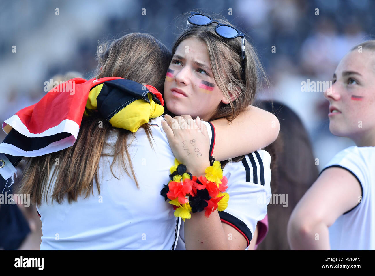 Frankfurt, Germany, Germany, Sandhausen. 27th June, 2018. Female fans ...