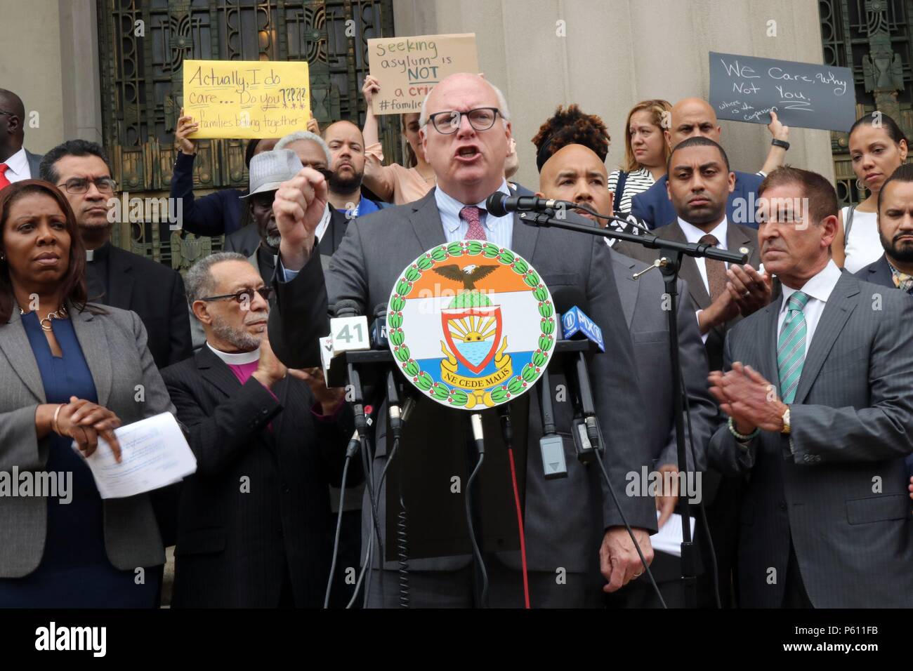 File. 27th June, 2018. US Congressman Joe Crowley is the fourth-highest ...