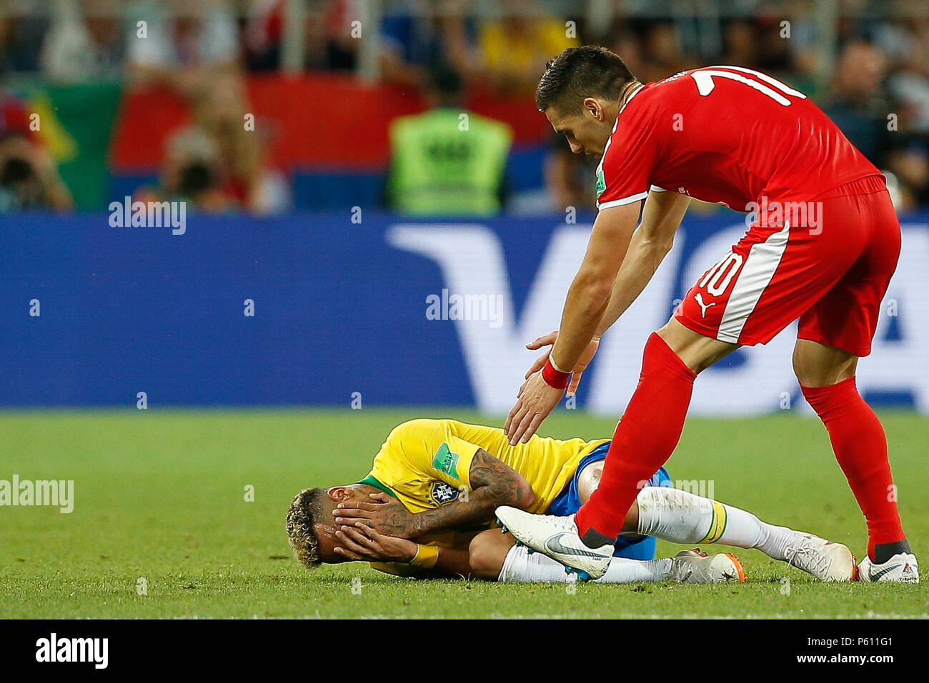 Neymar jr of brazil falls hi-res stock photography and images - Alamy